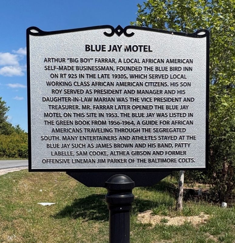 The Blue Jay Motel Historical Marker