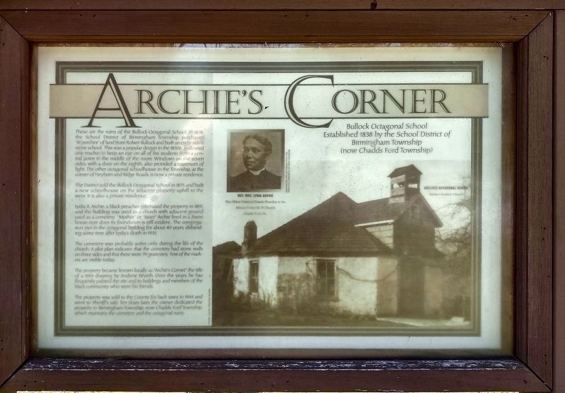 Archie's Corner Historical Marker