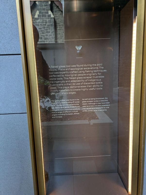 Wesley Place Archaeological Excavations Historical Marker